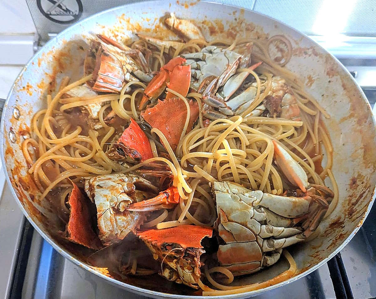 Ricetta Granchio Blu: Spaghetti al Granchio - Contedoro